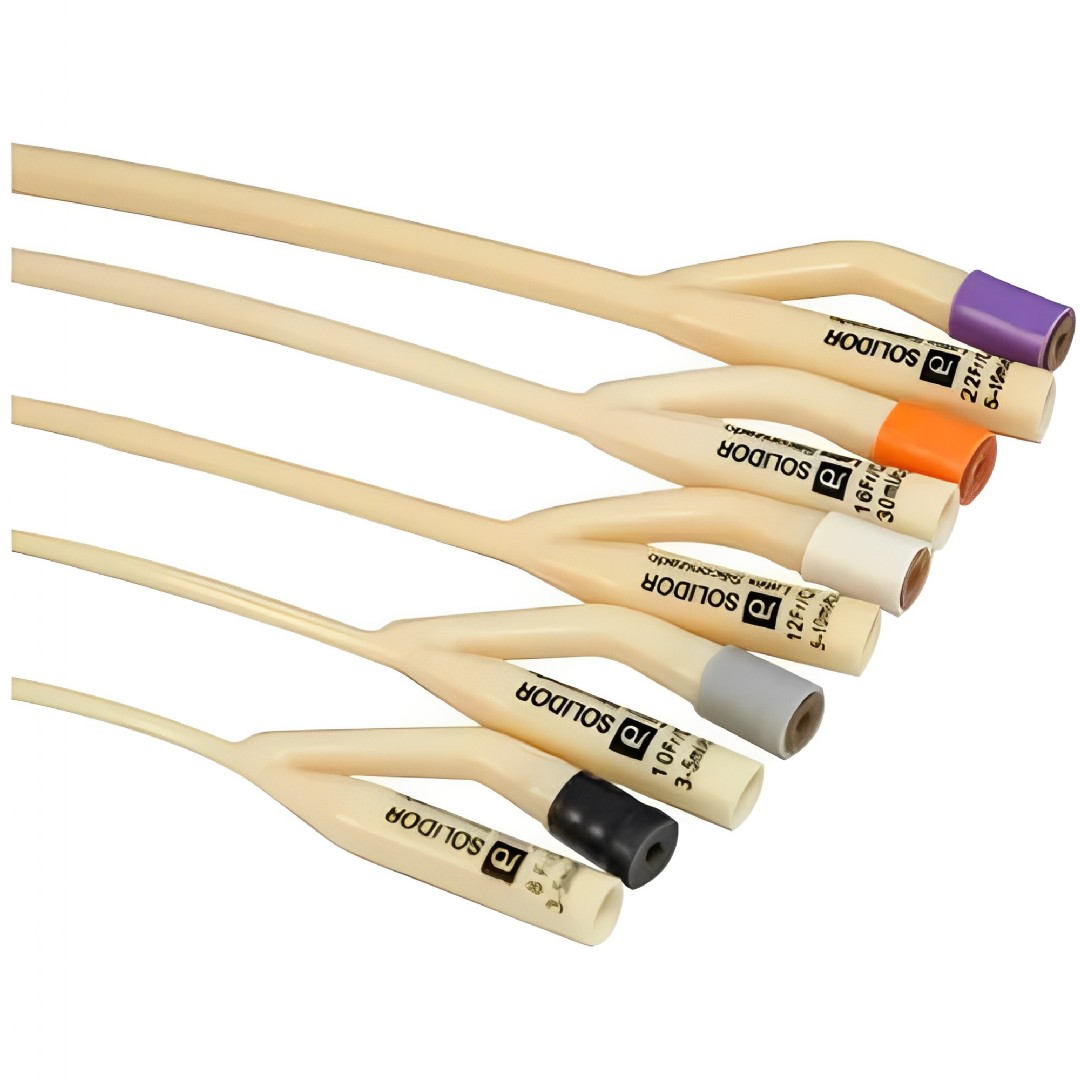 Sonda Foley Látex 2V 12FR 30CC - SOLIDOR | CIRURGICA LUCENA