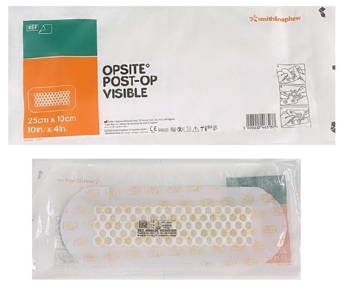 Curativo OpSite Post-Op Visible 25x10cm - SMITH NEPHEW | CIRURGICA LUCENA