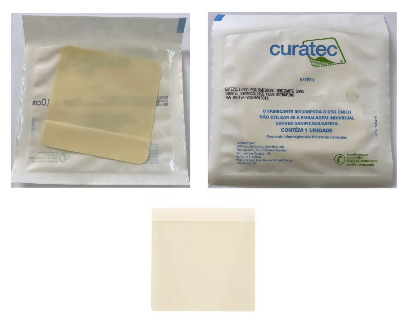 Curativo Hidrocoloide Plus Extra Fino - CURATEC | CIRURGICA LUCENA