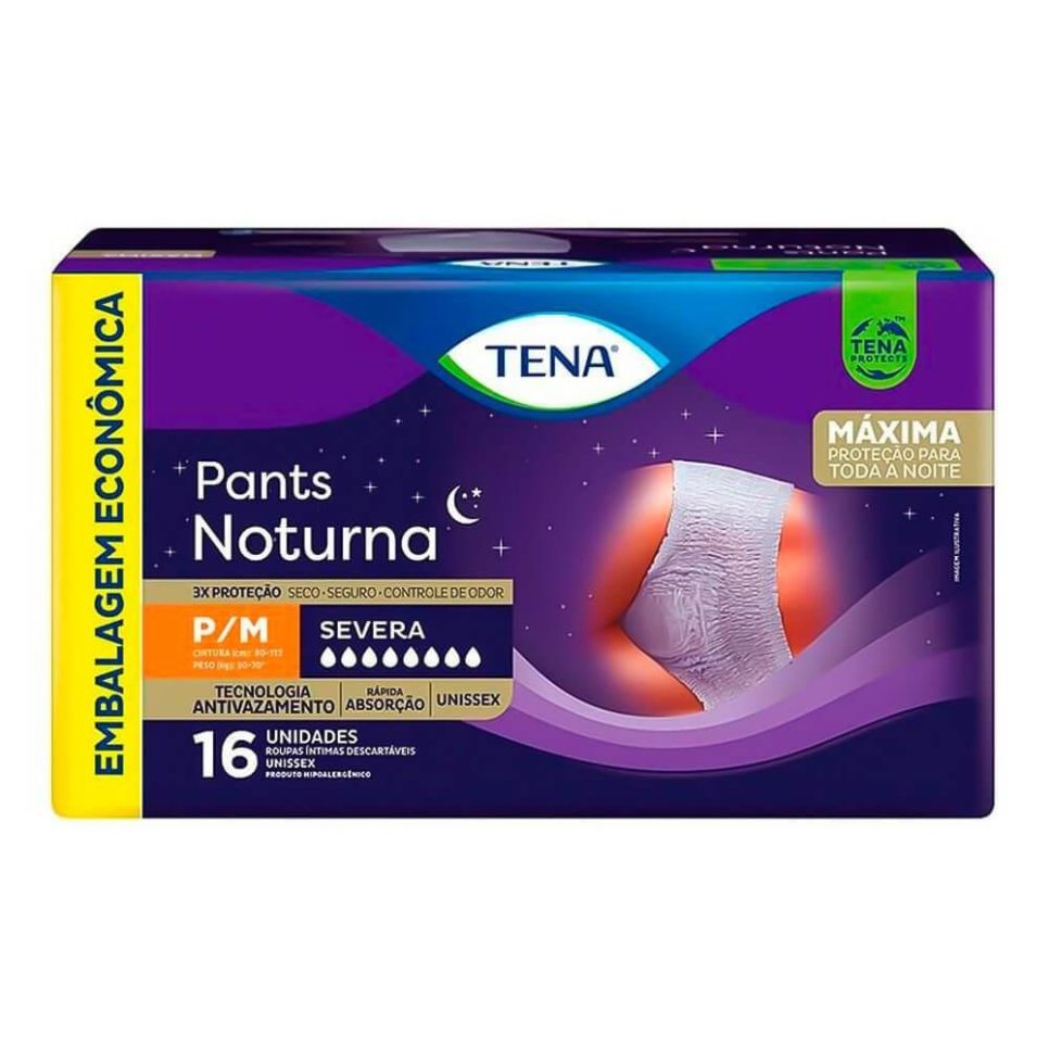 Fralda Roupa Intima Pants Confort P/M C/16 - TENA | CIRURGICA LUCENA