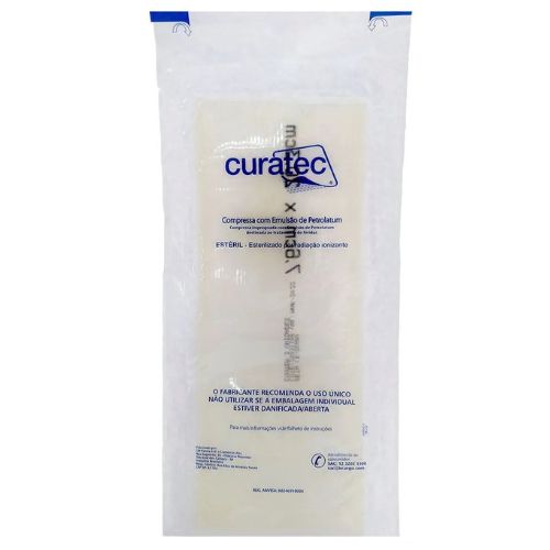 Curativo Compressa de Gaze Rayon C/Emulsão C/Petrolatum 07,6x20,3cm C/3 ...
