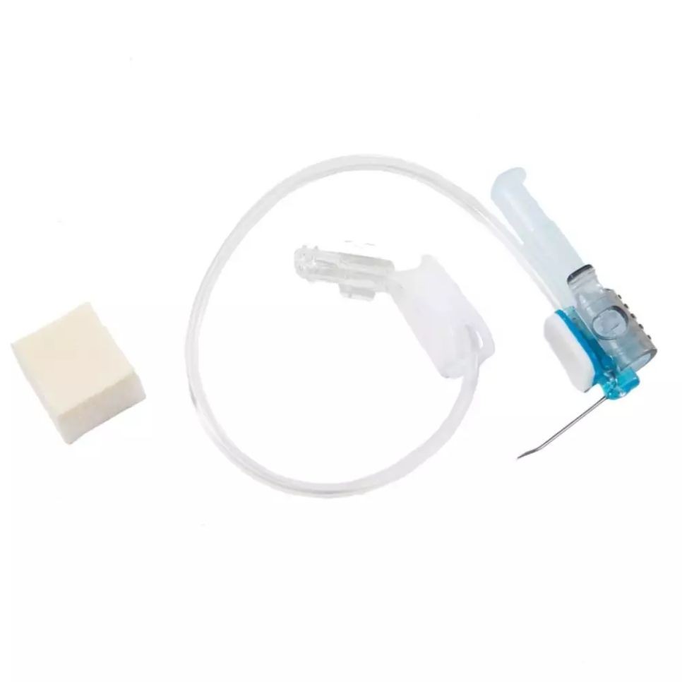 Cânula Huber (Agulha) 22G X 17MM 601.707 - SAFE POLYPERF | CIRURGICA LUCENA