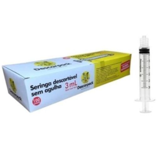 Seringa LL S/Ag 10ml C/100 - DESCARPACK | CIRURGICA LUCENA