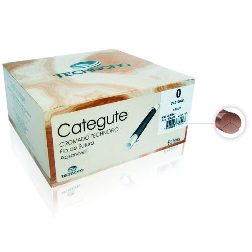 Fio Catgut Cromado 2-0 C/Ag 75cm 2,0cm 3/8 Círc. Cilínd. C/24 CC27MR20 ...